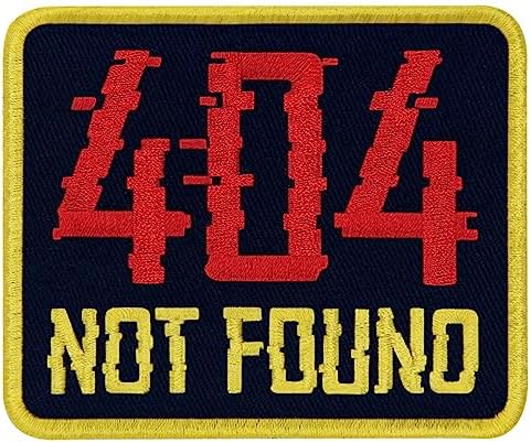 Amazon.com: EmbTao 404 Not Found Patch Embroidered Badge Biker Applique ...
