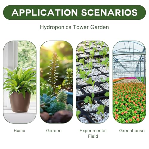 biosp Hydroponics Tower Garden Vertical Growing System Kit, 25 Pods ...