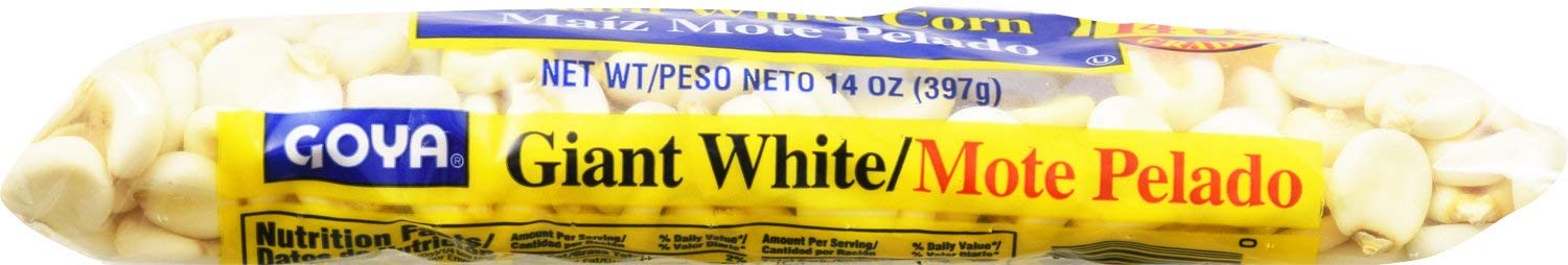 Goya Giant White Corn | Maiz Mote Pelado, 14oz Units (Pack of 2): Buy ...