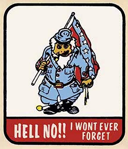 Amazon.com: Confederate Hell No!! I Won't Ever Forget Decal Retro ...