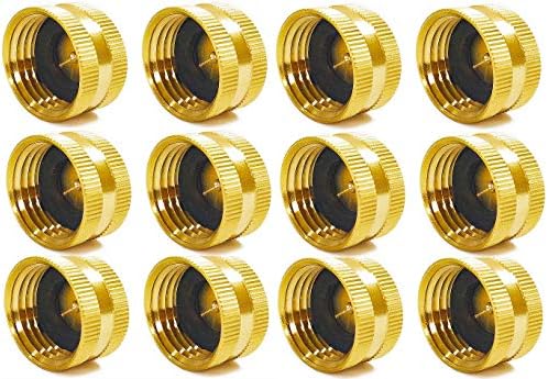 Amazon.com : Carbbia 12PCS 3/4" Garden Hose Cap Garden Hose Connector ...