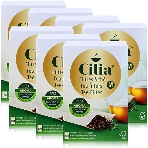 Amazon.de: CILIA® Teefilter 100Stk. Grösse M mit/ohne Halter verwendbar ...