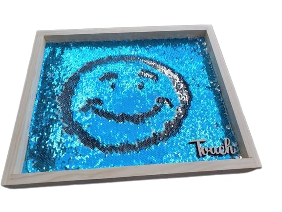 Amazon.com: Reversible Sequin Sensory Board - Mermaid Fabric - Sensory ...