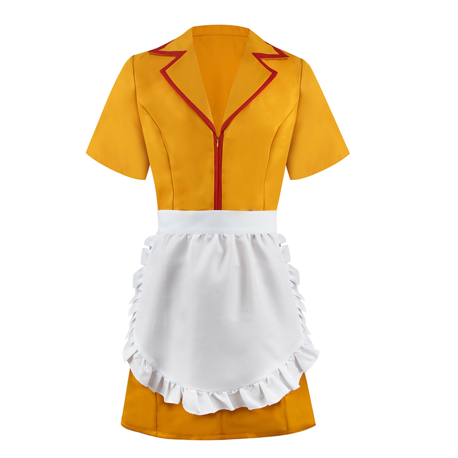 Snapklik.com : Women Waitress Uniform Yellow Cosplay Fancy Dress ...