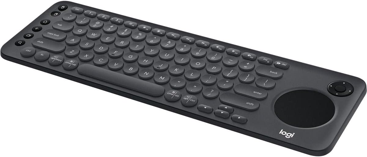 Amazon.com: Logitech K600 TV - TV Keyboard with Integrated Touchpad and ...