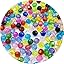 Amazon.com: LIMAOLLY 100pcs 12mm Acrylic Round Faceted Beads Colorful ...