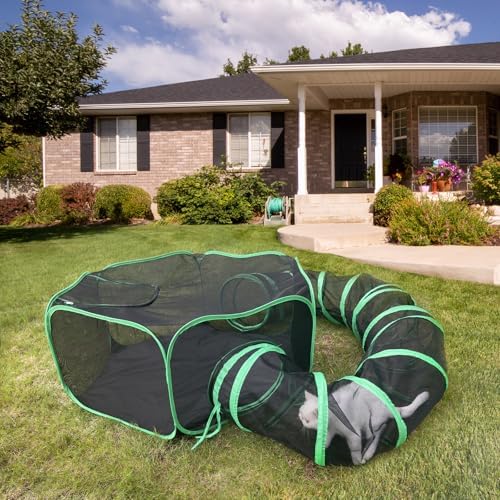 Pawtenda Outdoor Cat Enclosures for Indoor Cats, Portable Cat Tents for ...