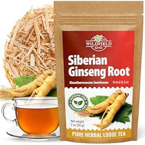 Amazon.com : 2 oz. Siberian Ginseng Ginseng Root Tea (Eleutherococcus Senticosus) - 56g Ginseng ...