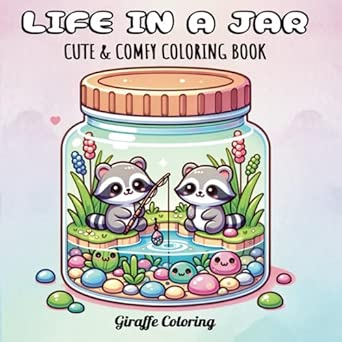 Amazon.com: Life in a Jar Coloring Book: Whimsical and Cute Animal ...