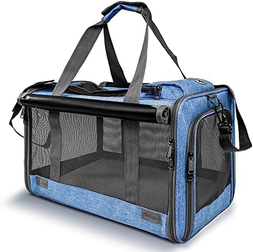 Pet Carrier for Large and Medium Cats, Soft-Sided Pet Carrier for Big ...