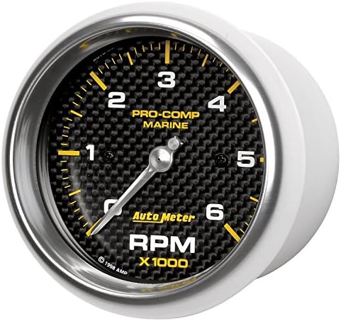 Amazon.com: Auto Meter 200752-40 Gauge, Tachometer, 3 3/8", 6K RPM ...