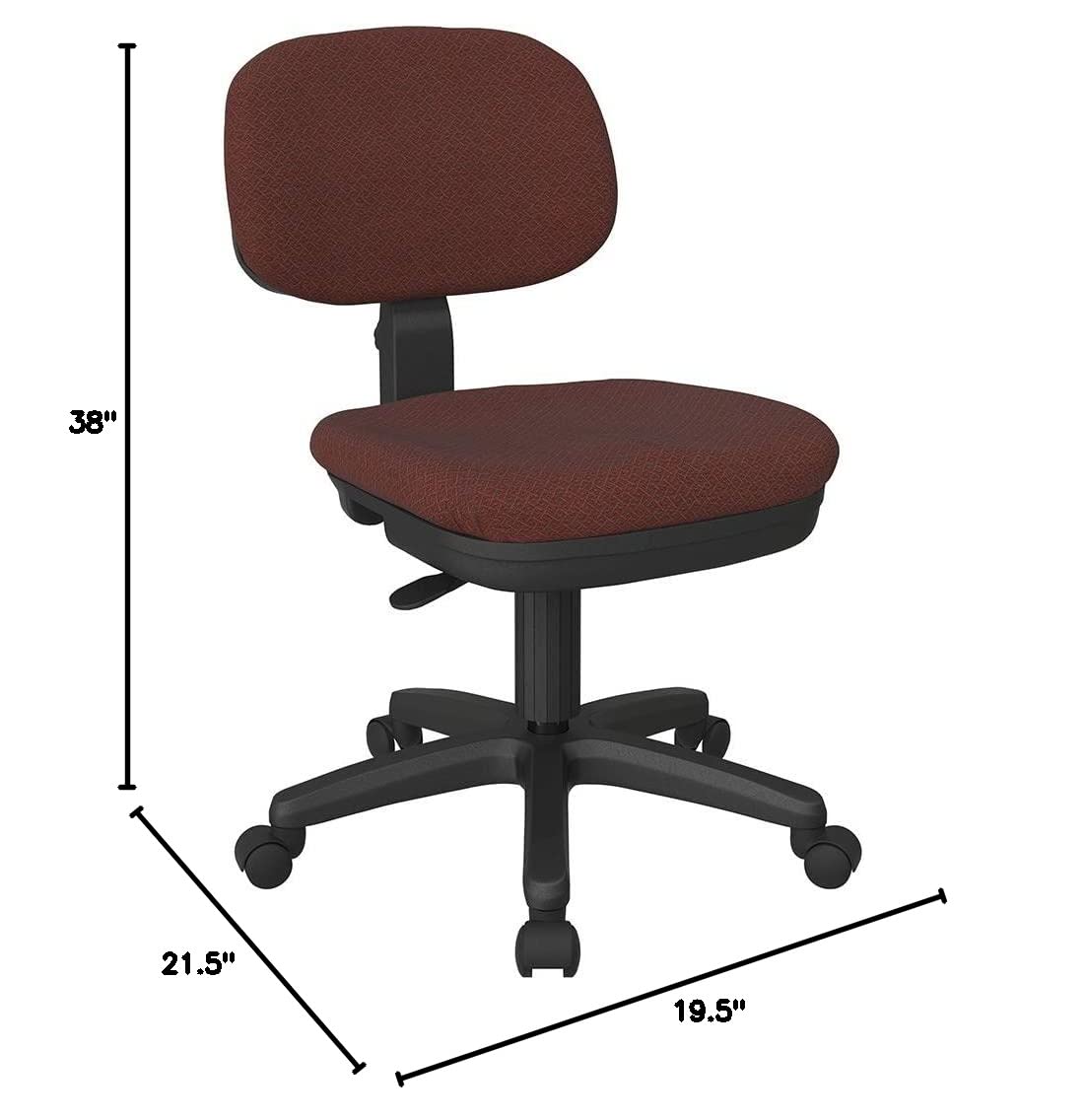 Office Star SC Series Basic Adjustable Office Desk Task Chair with ...