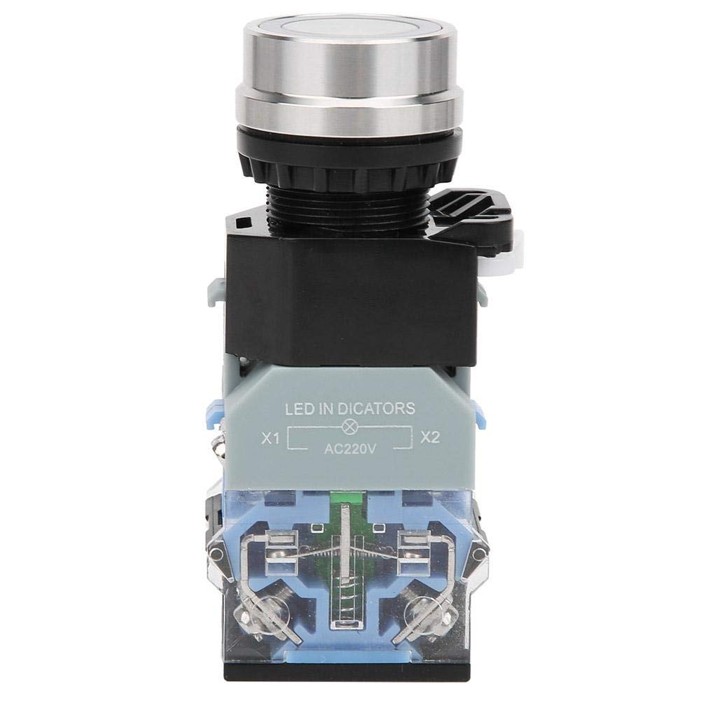 AC 440V Push Button Switch, 22mm Mounting Dia Latching Pushbutton ...
