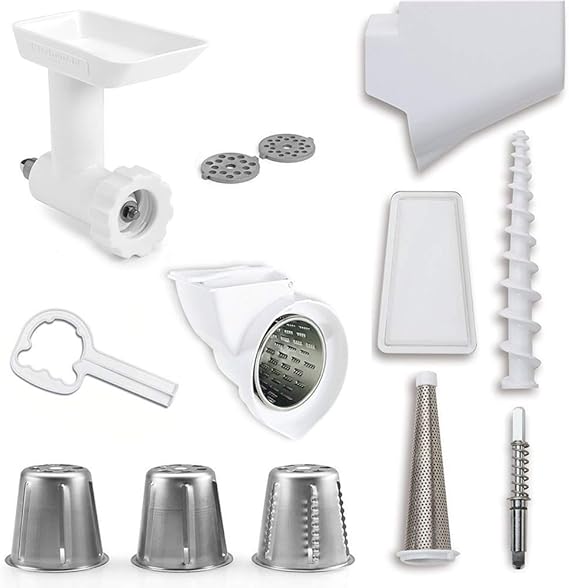 Amazon.com: KitchenAid DRTVICE5 (FGA+RVSA+FVSP) Stand Mixer Attachment ...