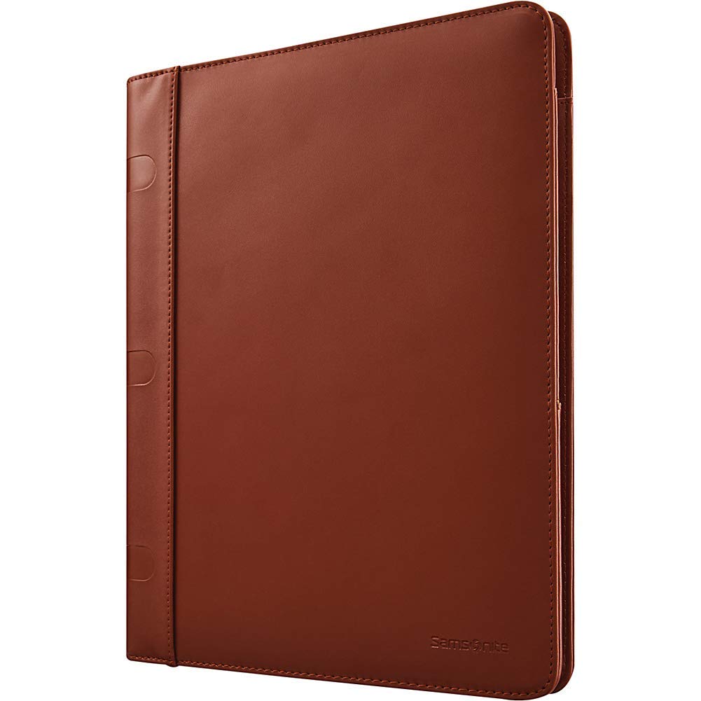Amazon.com | Samsonite Xenon Leather Business Portfolio, Saddle, One ...