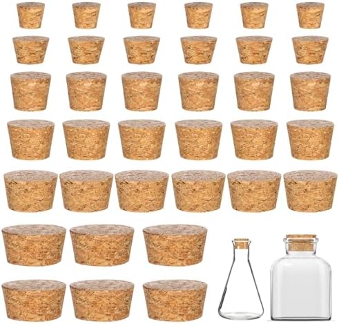 Amazon.com: 30 Pcs Cork Stoppers, Wooden Corks for Crafts, Bottle Corks ...