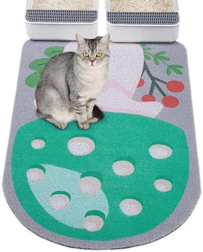 Amazon.com: Bienbee Cat Litter Mat, Cat Litter Mat Litter Trapping Mat ...