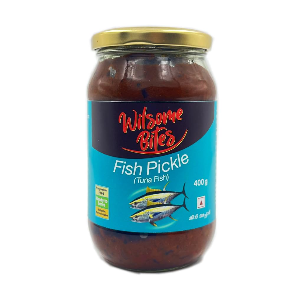 Wilsome Bites Kerala Homemade Fish Pickle 400g | Yellow Fin Tuna Fish ...