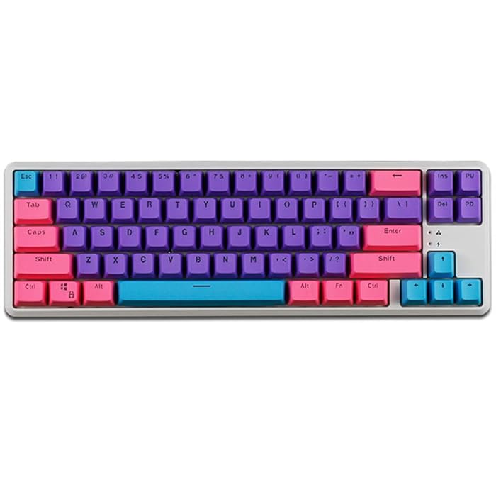 Buy Sunzit Keycaps, 68 Keycaps PBT Keycaps Backlight Mechanical ...