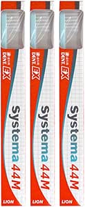 Amazon | ライオン DENT.EX システマ 44M (3本セット) | LION | 大人用歯ブラシ 通販
