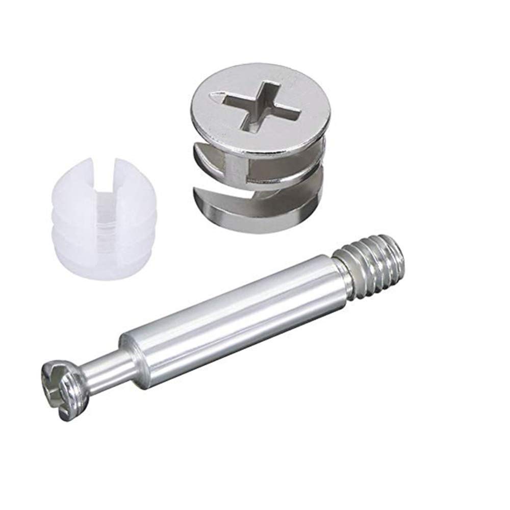 Enertai Furniture Cam Fitting with Dowel and Pre-Inserted Nut 10 Pack ...