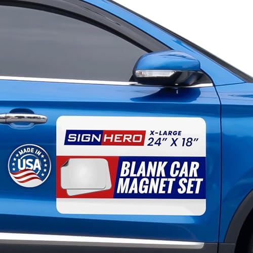 Amazon.com: Car Magnet Sheet 16" x 24" 2 Pack - White Blank Automotive ...