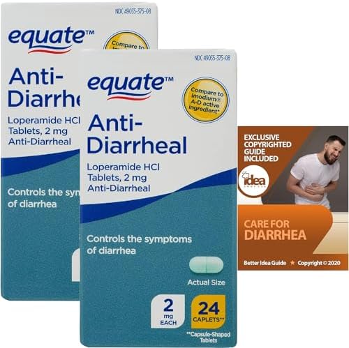 Amazon.com: Equate Anti-Diarrheal - Loperamide, Hydrochloride | 2 mg 24 ...
