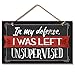 Amazon.com : New Wood Sign 5x10 Inch Front Door Sign "In My Defense I ...