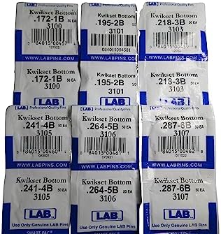 Amazon.com: Lab Security Brand Bottom Pin Set #1-6B Color Coded Pins ...