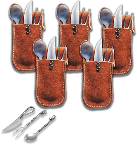 Amazon.com | Customize Viking 3-Piece Medieval Cutlery Set, Hand Forged ...