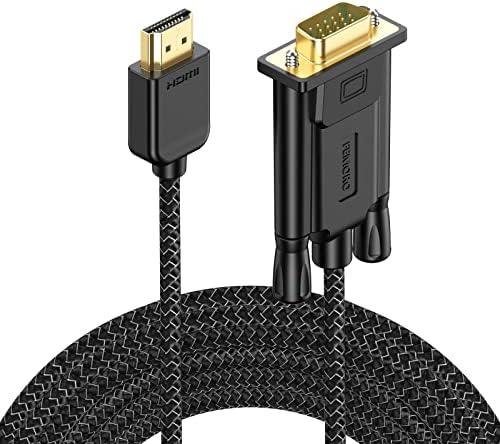 Amazon.com: HDMI to VGA Adapter Cable 10FT [Metal Case, Nylon Cable ...