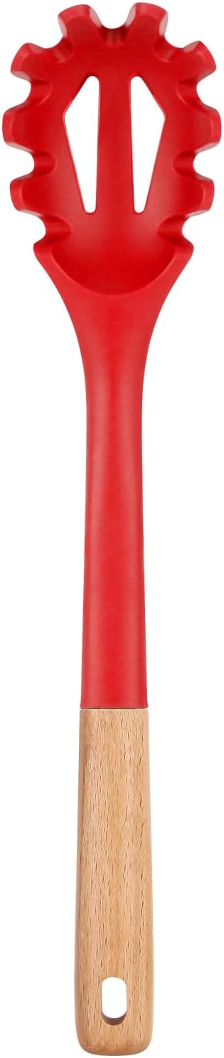 Amazon.com: Silicone Pasta Fork, Kitchen Heat Resistant Noodle Spoon ...