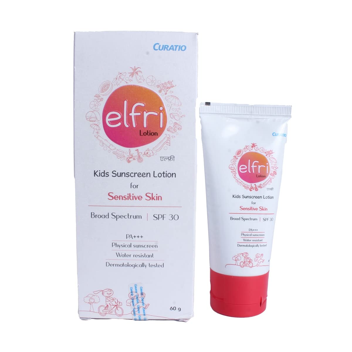 Elfri Kids SPF 30 - Bottle of 60g Sunscreen Lotion : Amazon.in: Health & Personal Care