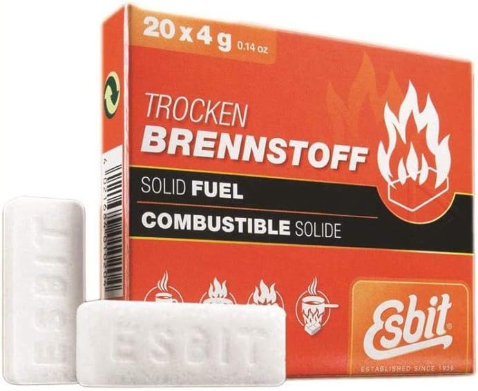 Amazon.com : Esbit 4g Solid Fuel Tablets for Backpacking & Camping ...