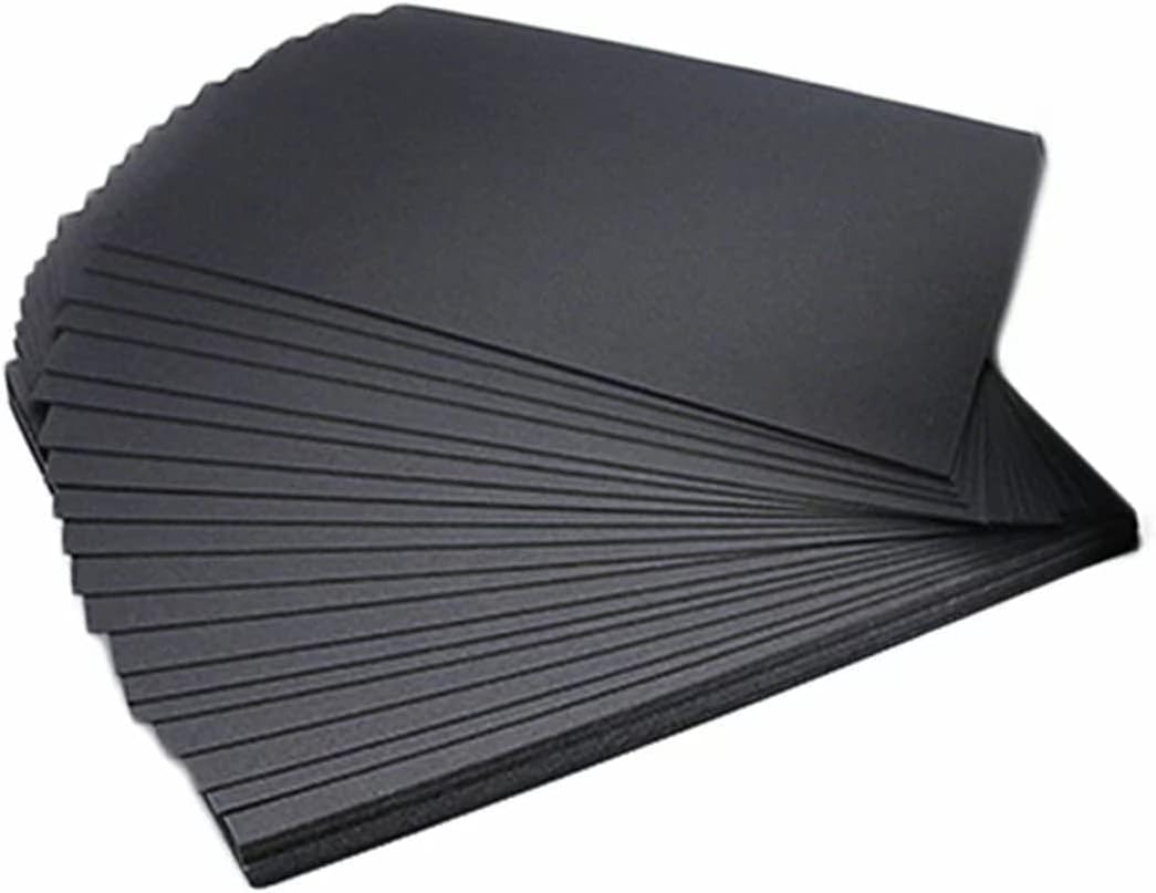 100 Sheets Black Kraft Cardstock Paper for DIY Projects and Crafts ...