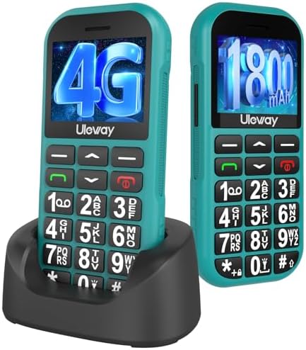 TOKVIA Mobile Phone for Elderly, Easy to Use Big Button Big Numbers ...
