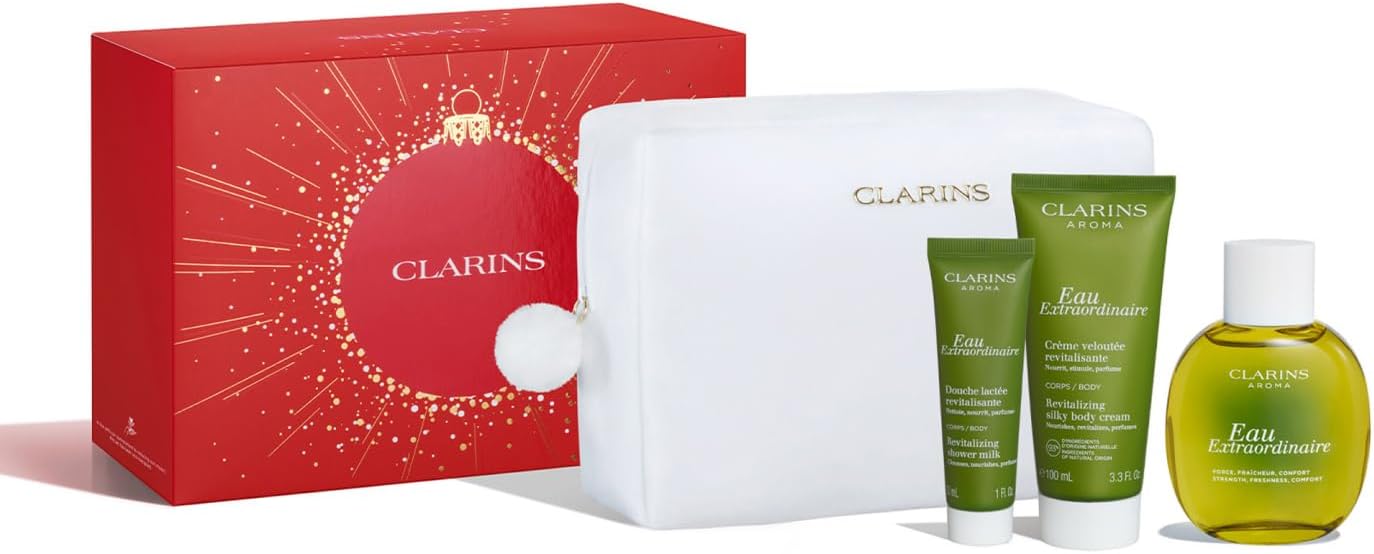 Clarins Gift Set | Eau Extraordinaire Essentials | Worth £66 | Includes ...