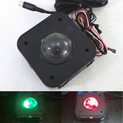 Wireless Trackball SWONVI Arcade Trackball Mouse,4.5cm Lighted ...