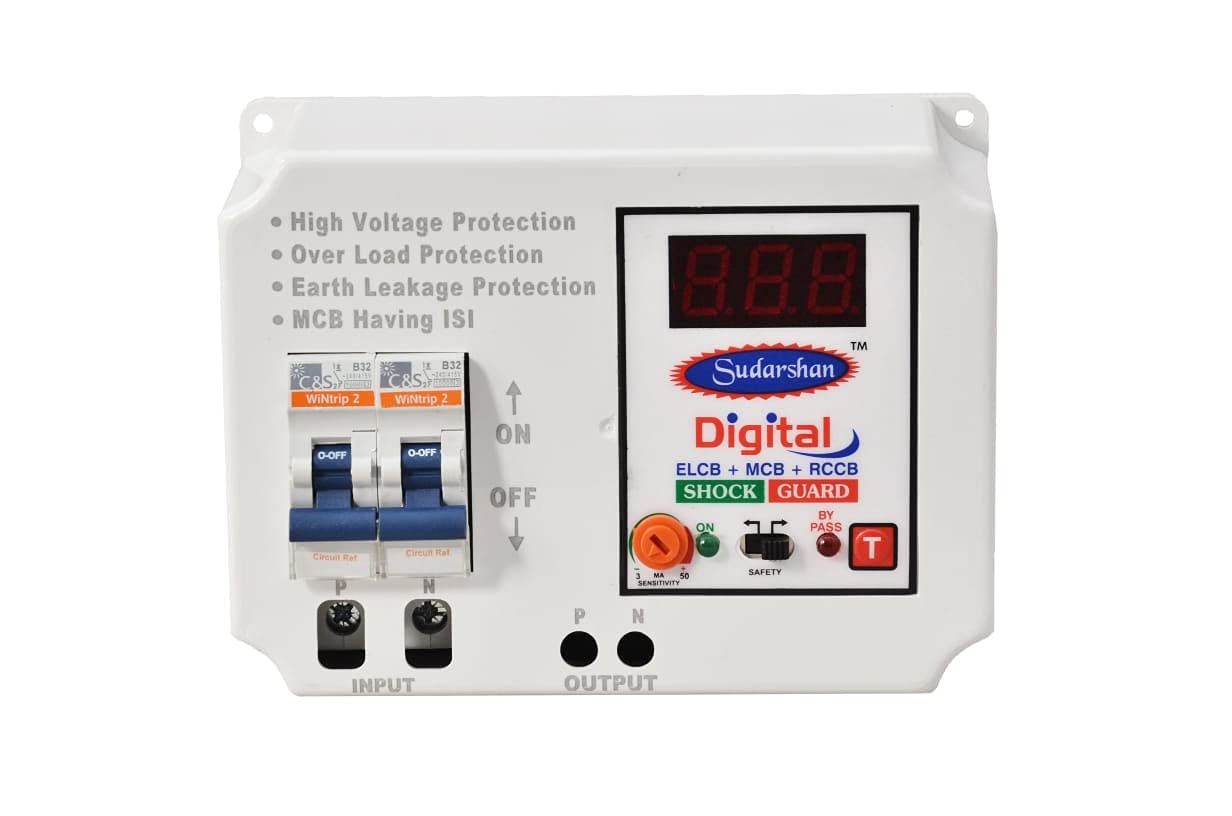 Sudarshan Digital Single Phase Elcb Mcb Rccb With High Voltage ...