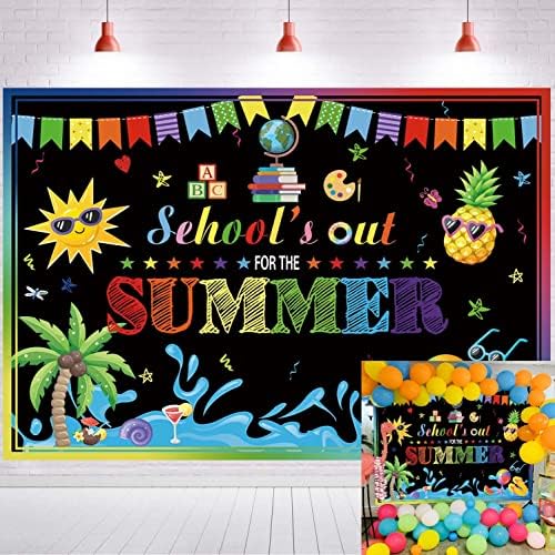 Amazon.com : School's Out for The Summer Backdrop 2025 End of School ...