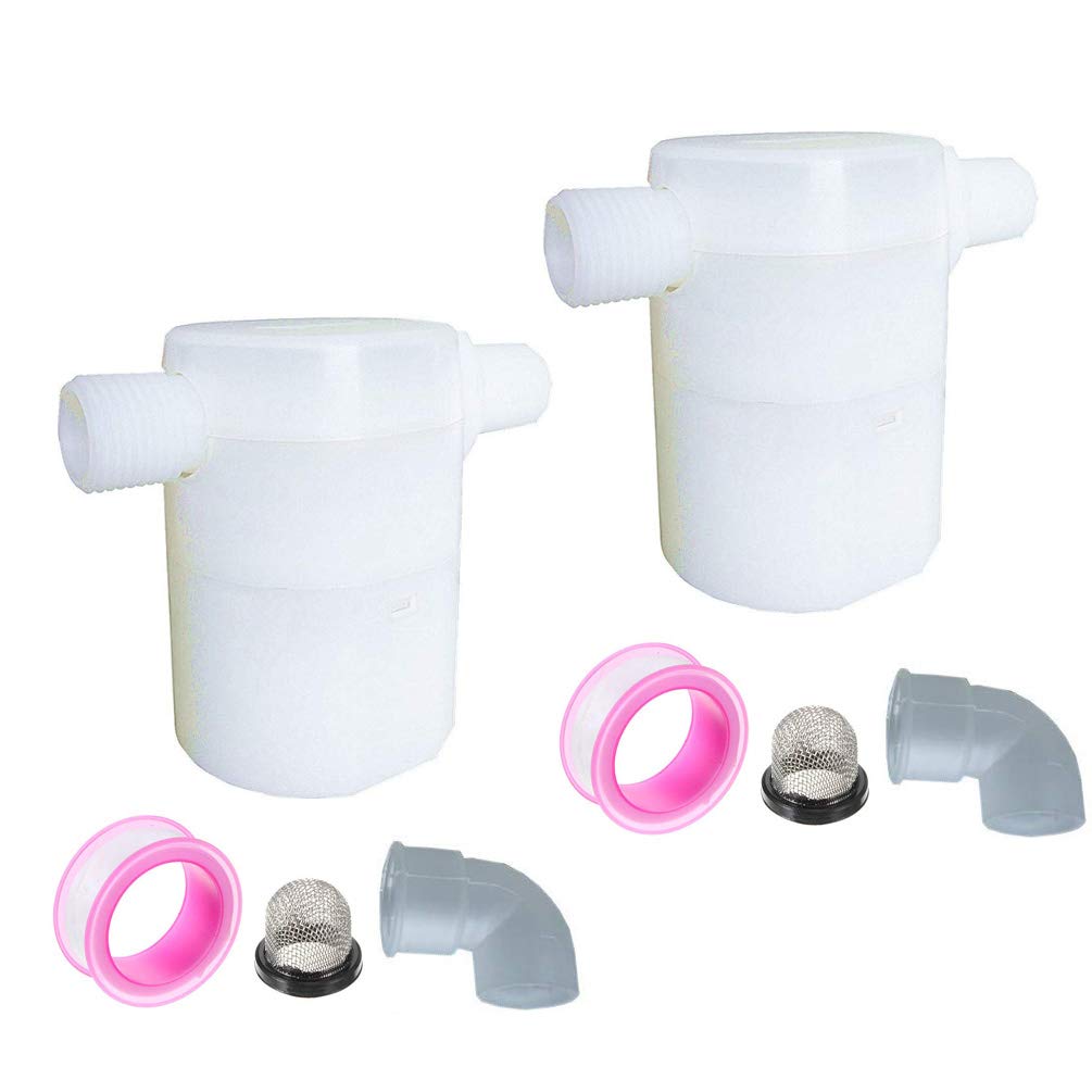 Buy Water Tank Float Valve 1/2" Water Float Valve Side-Entry Built-in ...