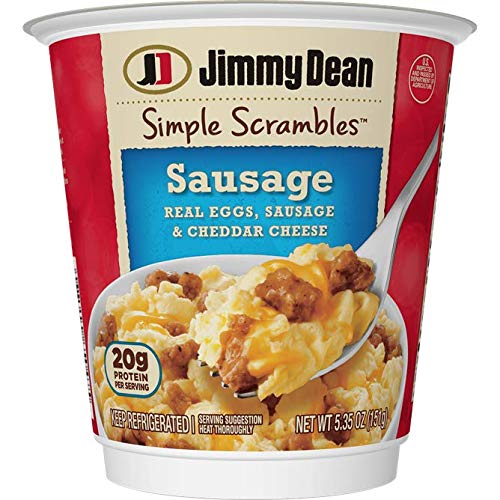 Amazon.com: Jimmy Dean Simple Scrambles Sausage Breakfast Cup, Single ...