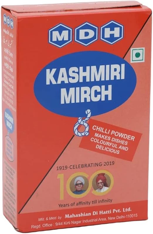 MDH Kashmiri Chilli Powder 100g (Pack of 1) – Adds Taste And Flavour To ...