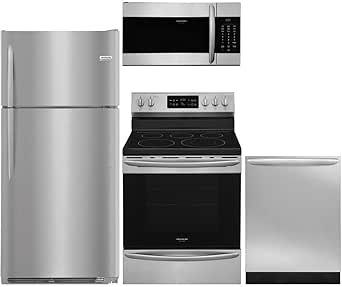 Amazon.com: Frigidaire 4-Piece Stainless Steel Package, FGTR1837TF 30 ...