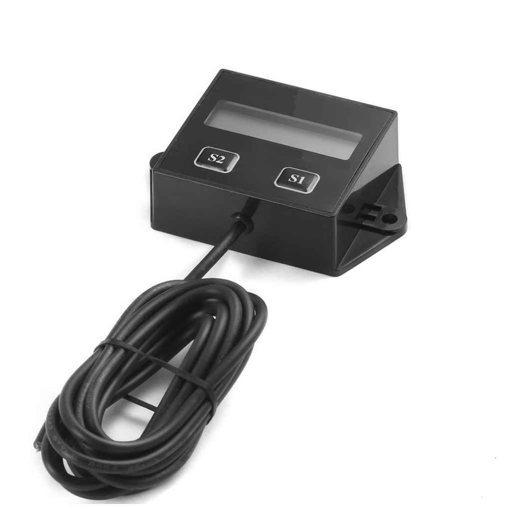Buy Flushzing Digital Engine Tach Hour Meter Tachometer Gauge Inductive ...