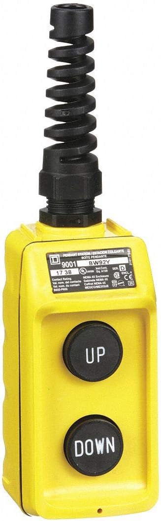Square D 2-Button Up/Down Pendant Push Button Station, 2NO, NEMA Rating ...