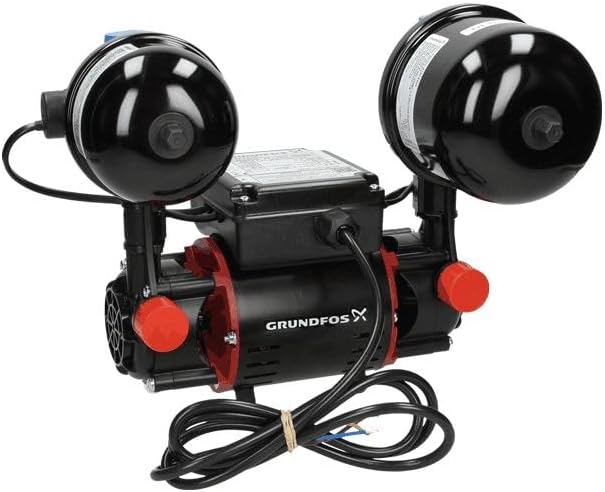 Grundfos STR2-2.0 CN 2.0 Bar Niagara Negative Head Twin Impeller Shower ...