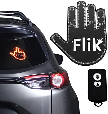 Amazon.com: FLIK - THE ORIGINAL Middle Finger Light - Give The Bird ...