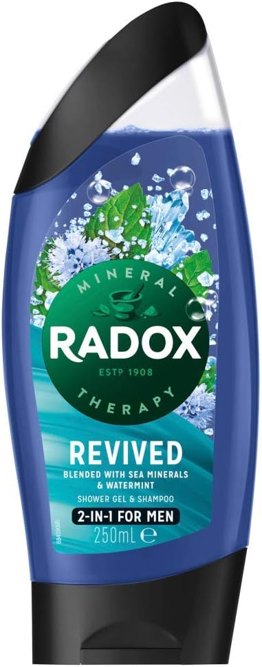 Radox Revived 2-in-1Shower Gel & Shampoo, 250ml WHITE : Amazon.co.uk ...