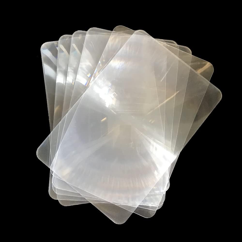 Amazon.com: 4Pcs Page Magnifying Sheet 3X Lightweight Flat Optical ...